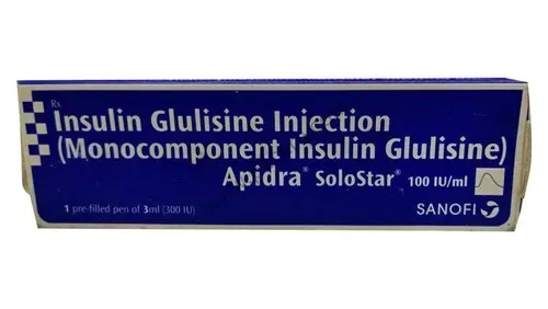 Apidra Solostar 300IU/ml Injection - N Chimanlal Enterprises