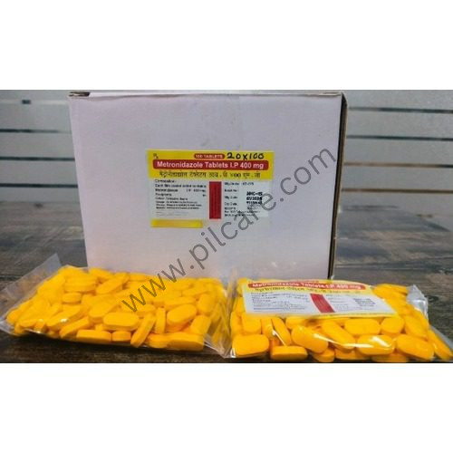 Bulk Metronidazole Tablets 400mg (Oval/Yellow) - N Chimanlal Enterprises