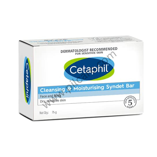 Cetaphil Cleansing & Moisturising Syndet Bar - N Chimanlal Enterprises