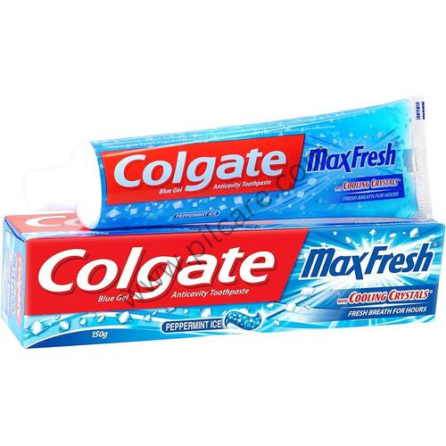 Colgate Maxfresh Peppermint Ice Blue Gel Toothpaste - N Chimanlal ...