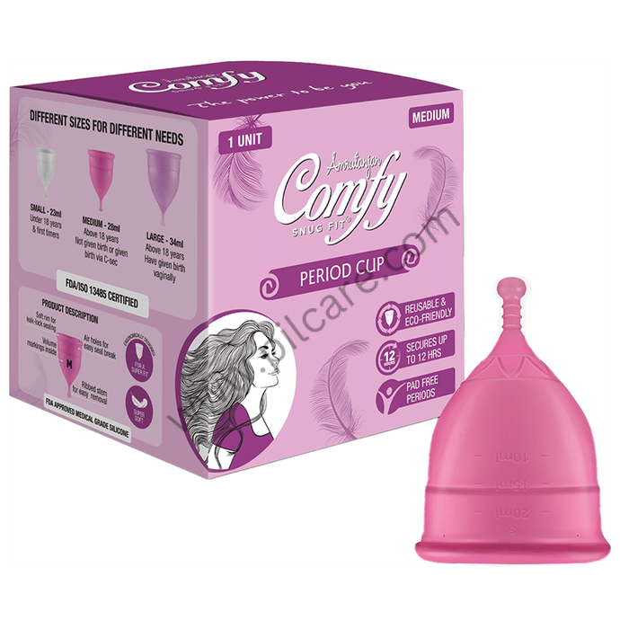 Amrutanjan Comfy Snug Fit Period Cup Medium - N Chimanlal Enterprises
