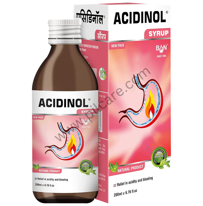 Acidinol |Improves Digestion and Helps in Acidity and Bloating | Syrup ...