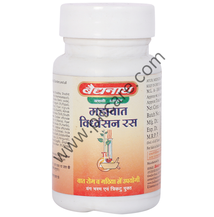 Baidyanath (Jhansi) Mahavat Vidhwansan Ras Tablet - N Chimanlal Enterprises