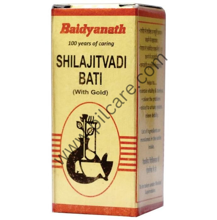 Baidyanath (Nagpur) Shilajitvadi Bati (with Gold) Tablet - N Chimanlal ...