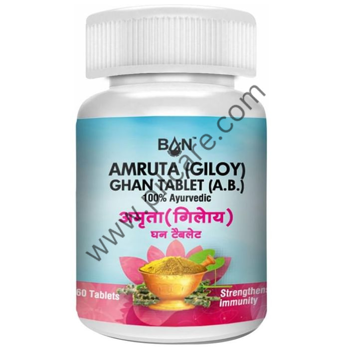 Ban Labs Amruta (Giloy) Ghan Tablet (A.B.) - N Chimanlal Enterprises