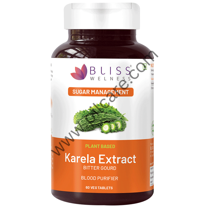 Bliss Welness Antioxidant Karela Extract Veg Tablet - N Chimanlal ...