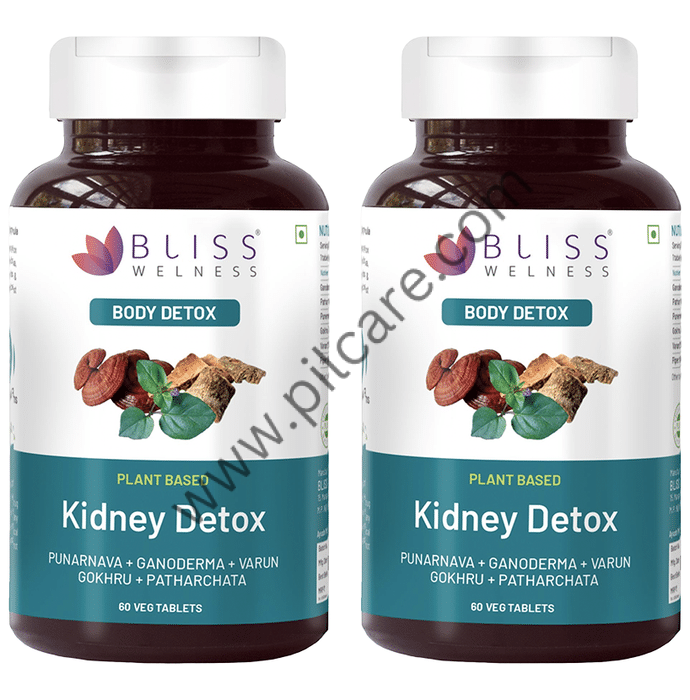Bliss Welness Kidney Detox Veg Tablet (60 Each) - N Chimanlal Enterprises