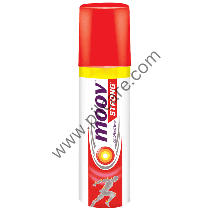 Moov Red Strong Diclofenac Pain Relief Spray | For Joint Pain, Backache ...