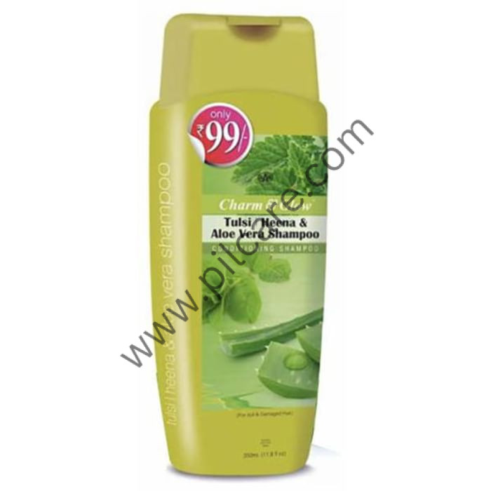 Charm & Glow Tulsi, Heena and Aloe Vera Shampoo - N Chimanlal Enterprises