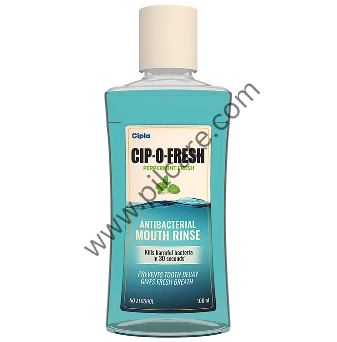 Cipla Peppermint Fresh Cip-O-Fresh Antibacterial Mouth Rinse - N ...