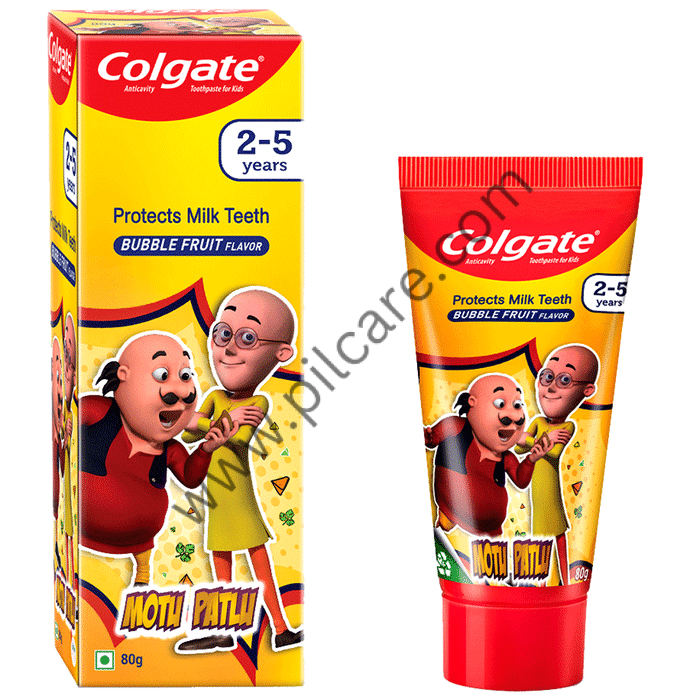 Colgate Kids Toothpaste for 2 to 5 Years Bubble Fruit Motu Patlu - N ...