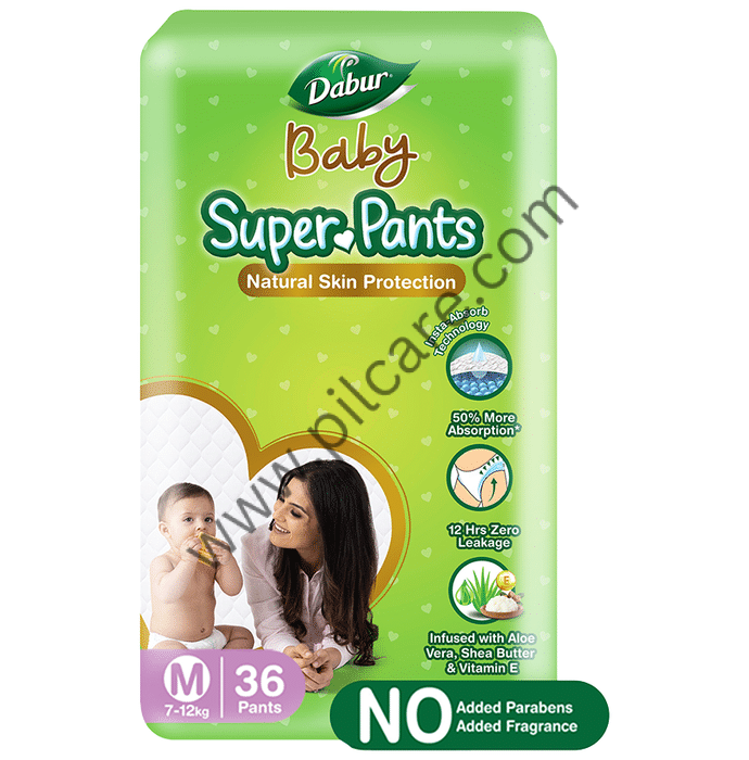 Dabur Baby Super Pants with Aloe Vera, Shea Butter & Vitamin E | Size ...