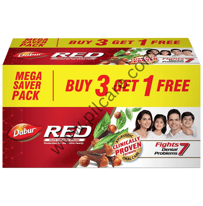 Dabur Red Toothpaste for Complete Oral Care | Fluoride-Free | Buy 3 Get ...