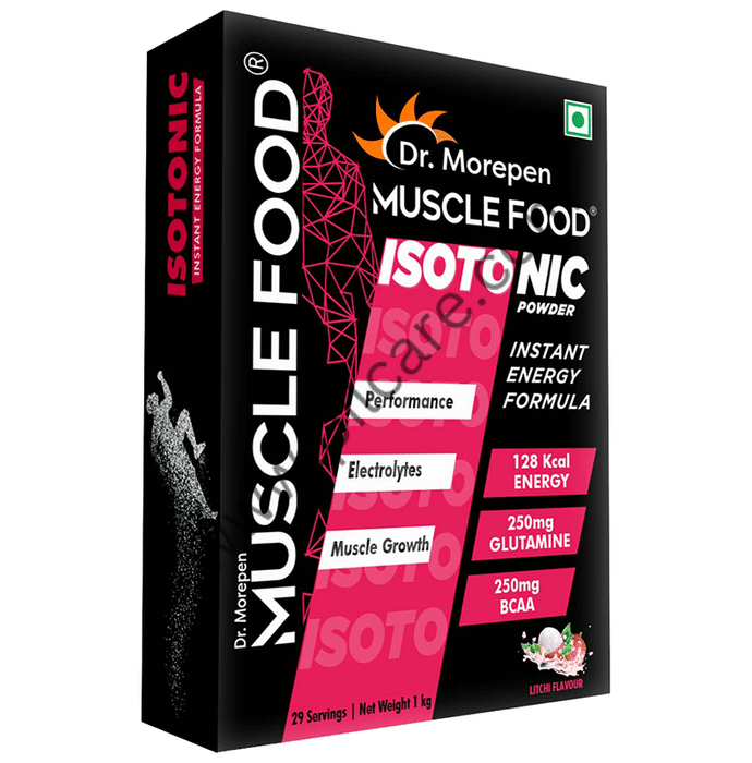 Dr. Morepen Muscle Food Isotonic Powder Litchi - N Chimanlal Enterprises