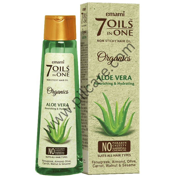 Emami 7 Oils in One Non Sticky Hair Oil Aloe Vera - N Chimanlal Enterprises