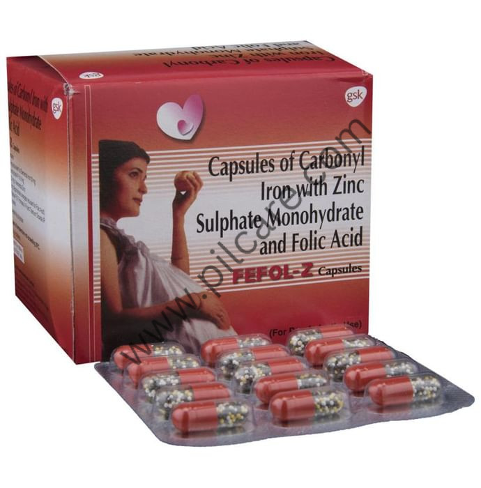 Fefol -Z Capsule with Iron, Zinc & Folic Acid - N Chimanlal Enterprises