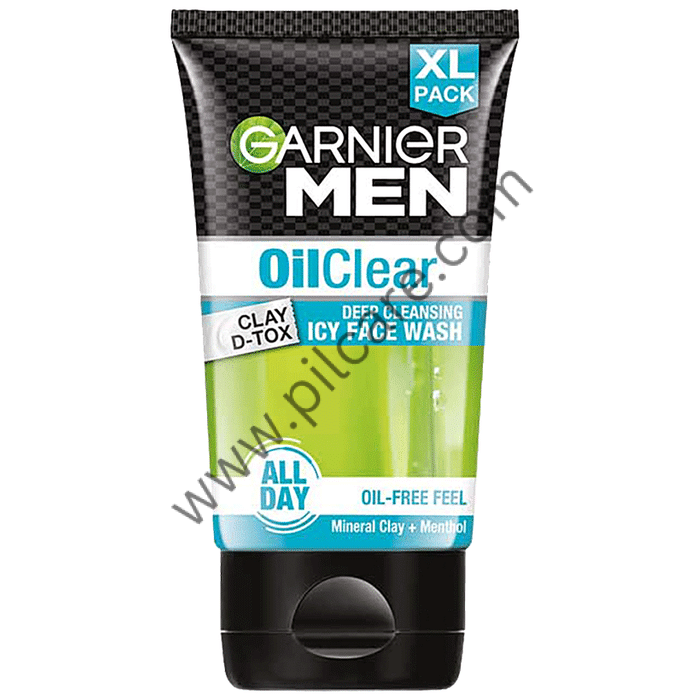 Garnier Men Oil Clear Clay D-Tox Icy Face Wash - N Chimanlal Enterprises