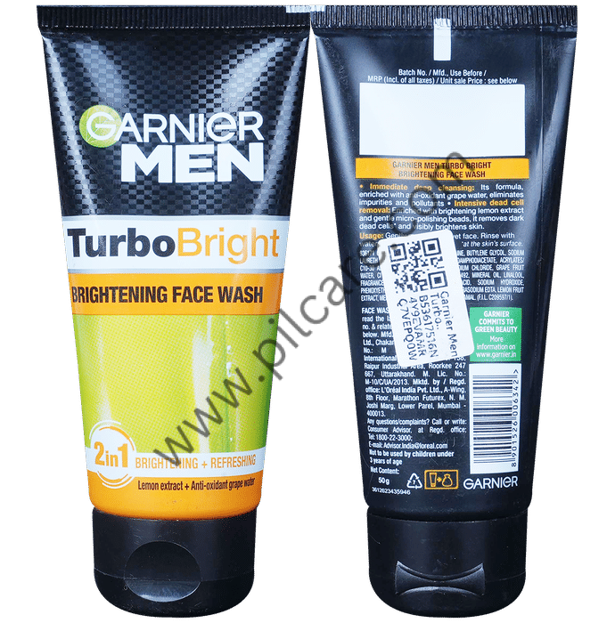 Garnier Men Turbo Bright Brightening Face Wash - N Chimanlal Enterprises