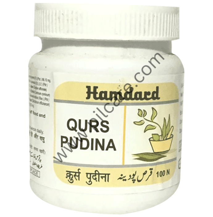 Hamdard Qurs Pudina Tablet (100 Each) - N Chimanlal Enterprises