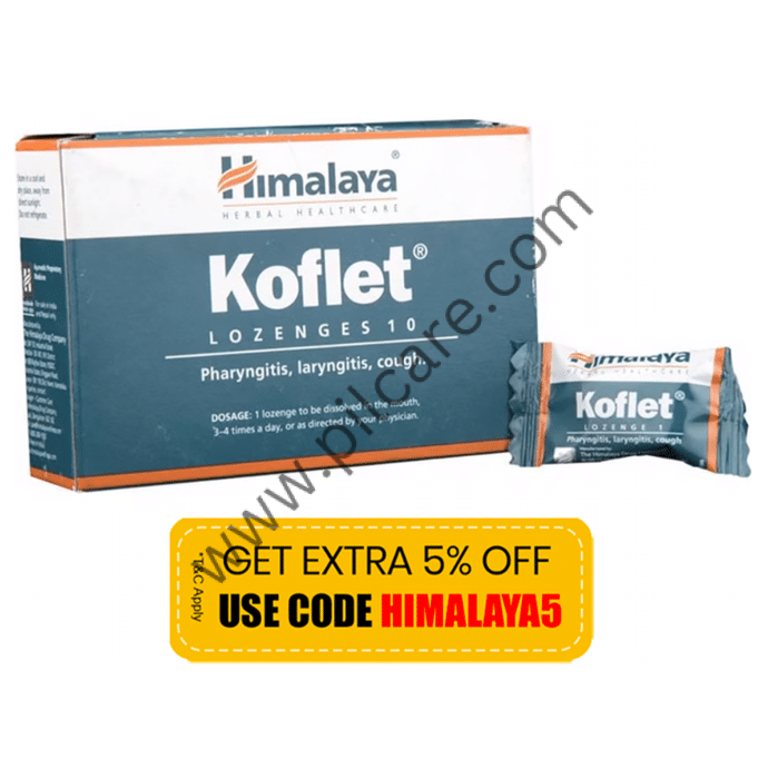Himalaya Koflet Cough Lozenges| Soothes Sore Throat| Relieves Cough ...