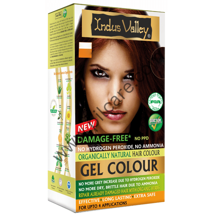 Indus Valley Organically Natural Hair Colour Gel | No Ammonia ...