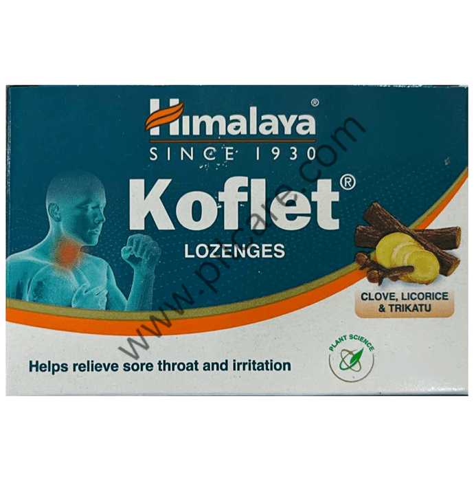 Himalaya Koflet Cough Lozenges| Soothes Sore Throat| Relieves Cough ...