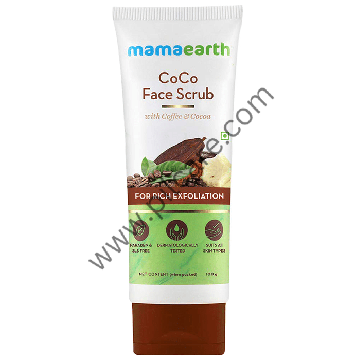 Mamaearth Coco Face Scrub | Paraben & SLS-Free | For All Skin Types - N ...