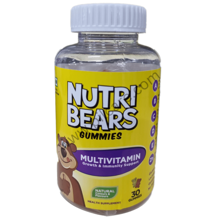 NutriBears Multivitamin Growth & Immunity Support Gummies Natural - N ...