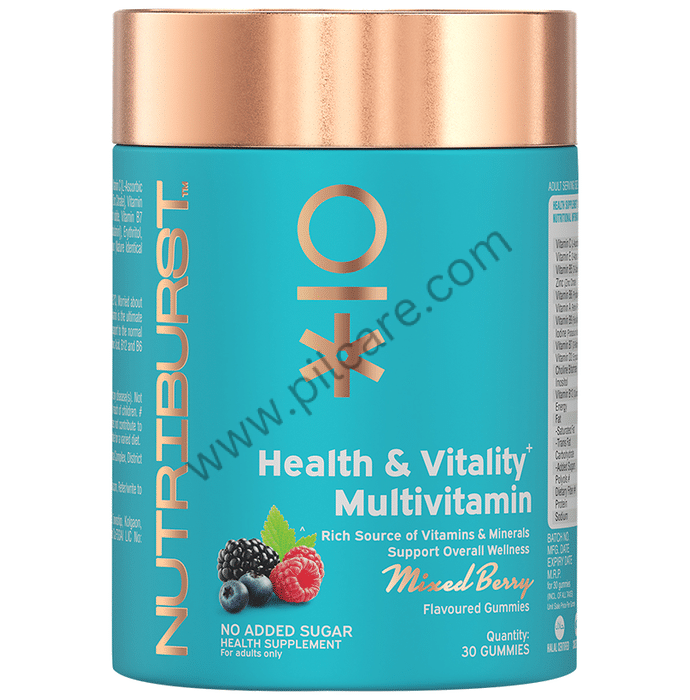 Nutriburst Health & Vitality Multivitamin Mixed Berry - N Chimanlal ...