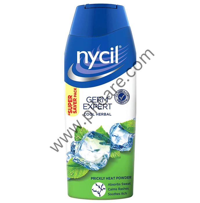 Nycil Germ Expert Prickly Heat Cool Herbal Powder - N Chimanlal Enterprises