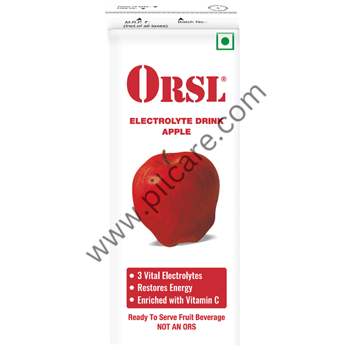 ORSL Electrolyte Drink with Vitamin C | Flavour Apple Liquid - N ...