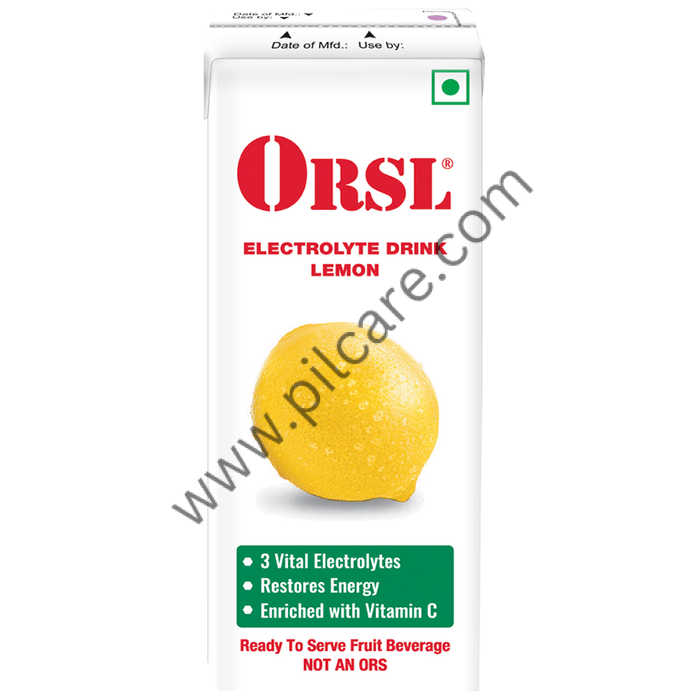 ORSL Electrolyte Drink with Vitamin C | Flavour Lemon Liquid - N ...