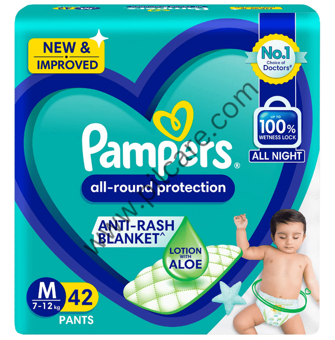 Pampers All-Round Protection Anti Rash Blanket Diaper Lotion with Aloe ...
