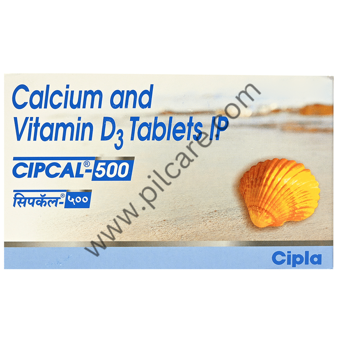 Cipcal Cipcal 500 Tablet from Cipla | Source of Calcium & Vitamin D ...
