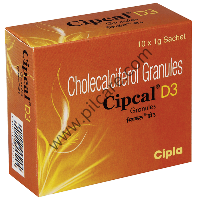 Cipcal D3 (Cholecalciferol) Granules for Bone, Joint and Muscle Health ...