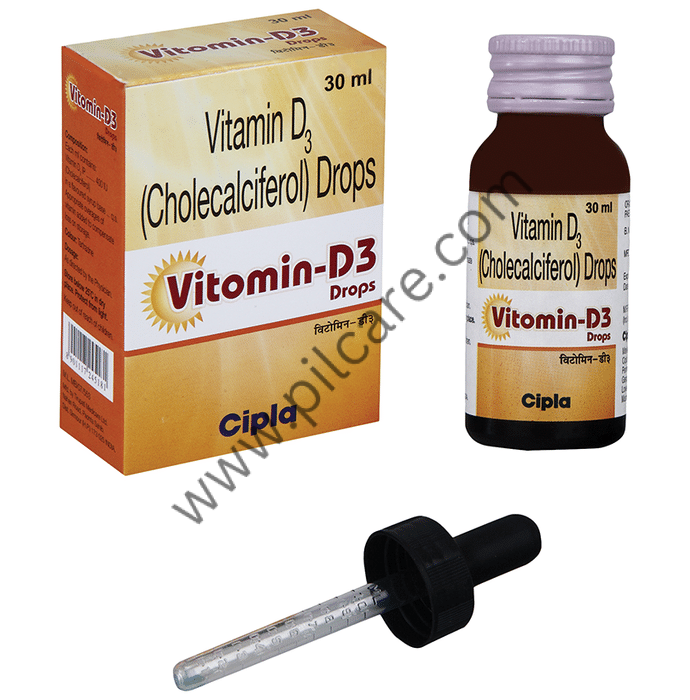 Vitomin-D3 Drop 30ml for Bone and Teeth Health - N Chimanlal Enterprises