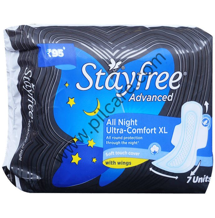 Stayfree Advanced All Night Ultra-Soft with Wings Pads XL - N Chimanlal ...