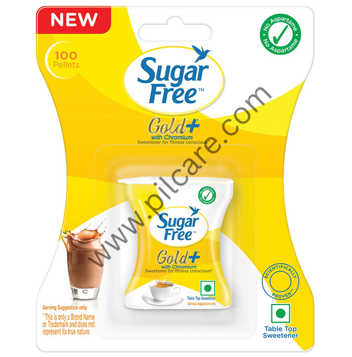 Sugar Free Gold Plus Low Calorie Aspartame Sweetener Pellets - N ...