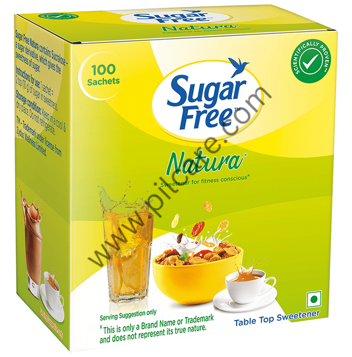 Sugar Free Natura Low Calorie Sucralose Sweetener | Sachet - N ...
