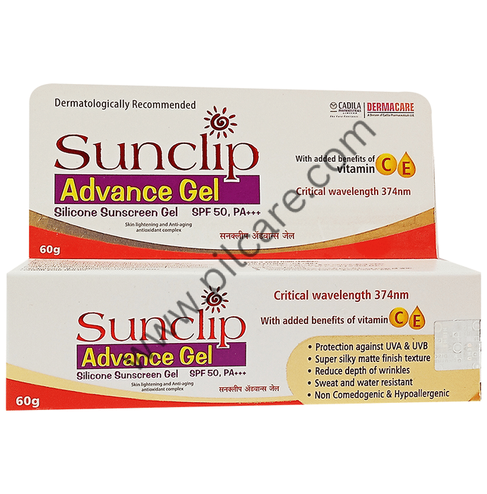 Sunclip Advance Silicone Sunscreen Gel SPF 50 PA+++ - N Chimanlal ...