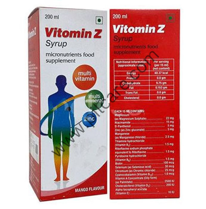 Vitomin Z Syrup - N Chimanlal Enterprises