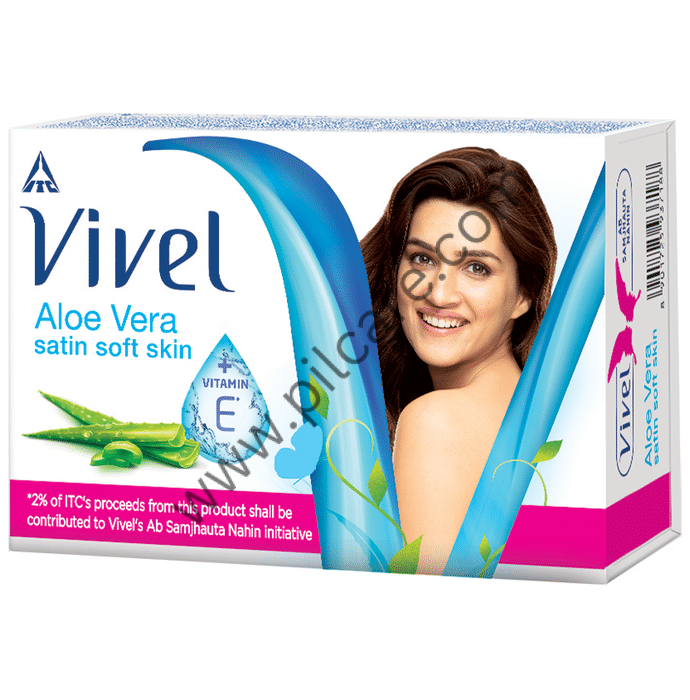 Vivel Aloe Vera Satin Soft Skin + Vitamin E Soap - N Chimanlal Enterprises