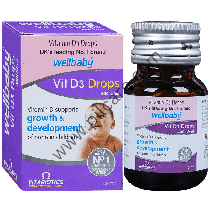 Wellbaby Vit D3 Oral Drops - N Chimanlal Enterprises