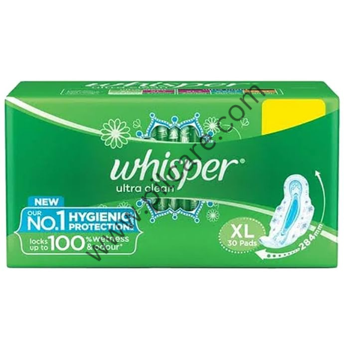Whisper Ultra Clean Wings Sanitary Pads XL - N Chimanlal Enterprises