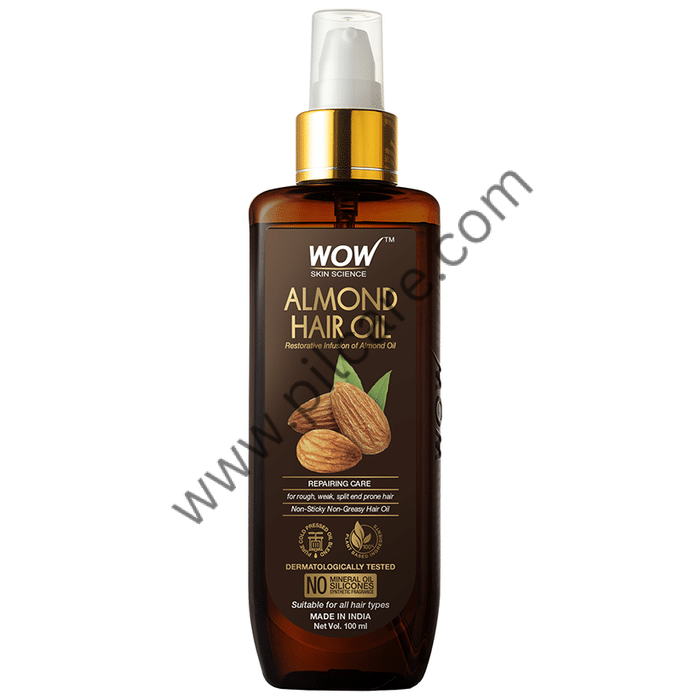 WOW Skin Science Almond Hair Oil - N Chimanlal Enterprises