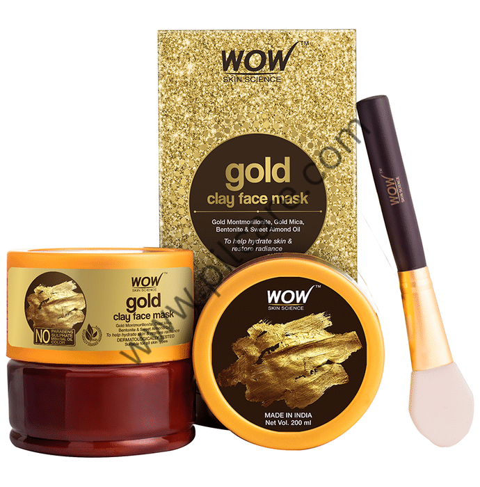 WOW Skin Science Gold Clay Face Mask - N Chimanlal Enterprises