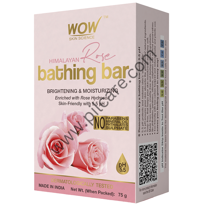 WOW Skin Science Himalayan Rose Bathing Bar (75gm Each) - N Chimanlal ...