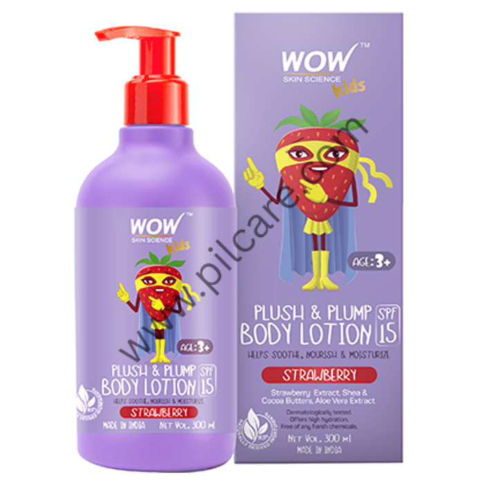 WOW Skin Science Kids Plush & Plump Body Lotion Spf15 Strawberry - N ...