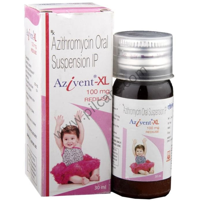 Azivent-XL 100mg Rediuse Oral Suspension - N Chimanlal Enterprises