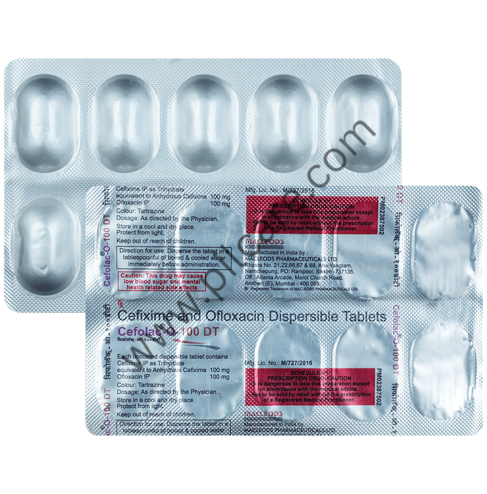 Cefolac-O 100mg/100mg Tablet DT - N Chimanlal Enterprises